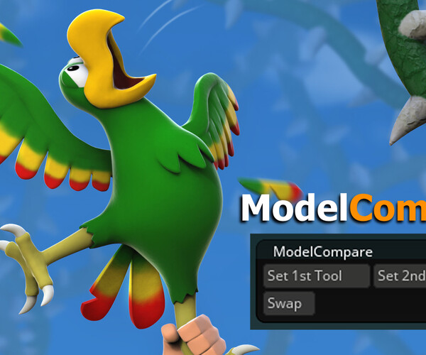 ArtStation - ModelCompare - Compare two Zbrush ZTL Files super easily ...