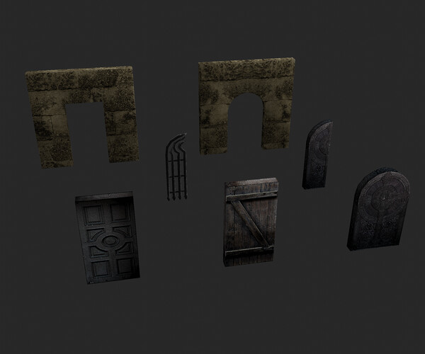 ArtStation - PS1 PSX Dungeon Pack | Game Assets