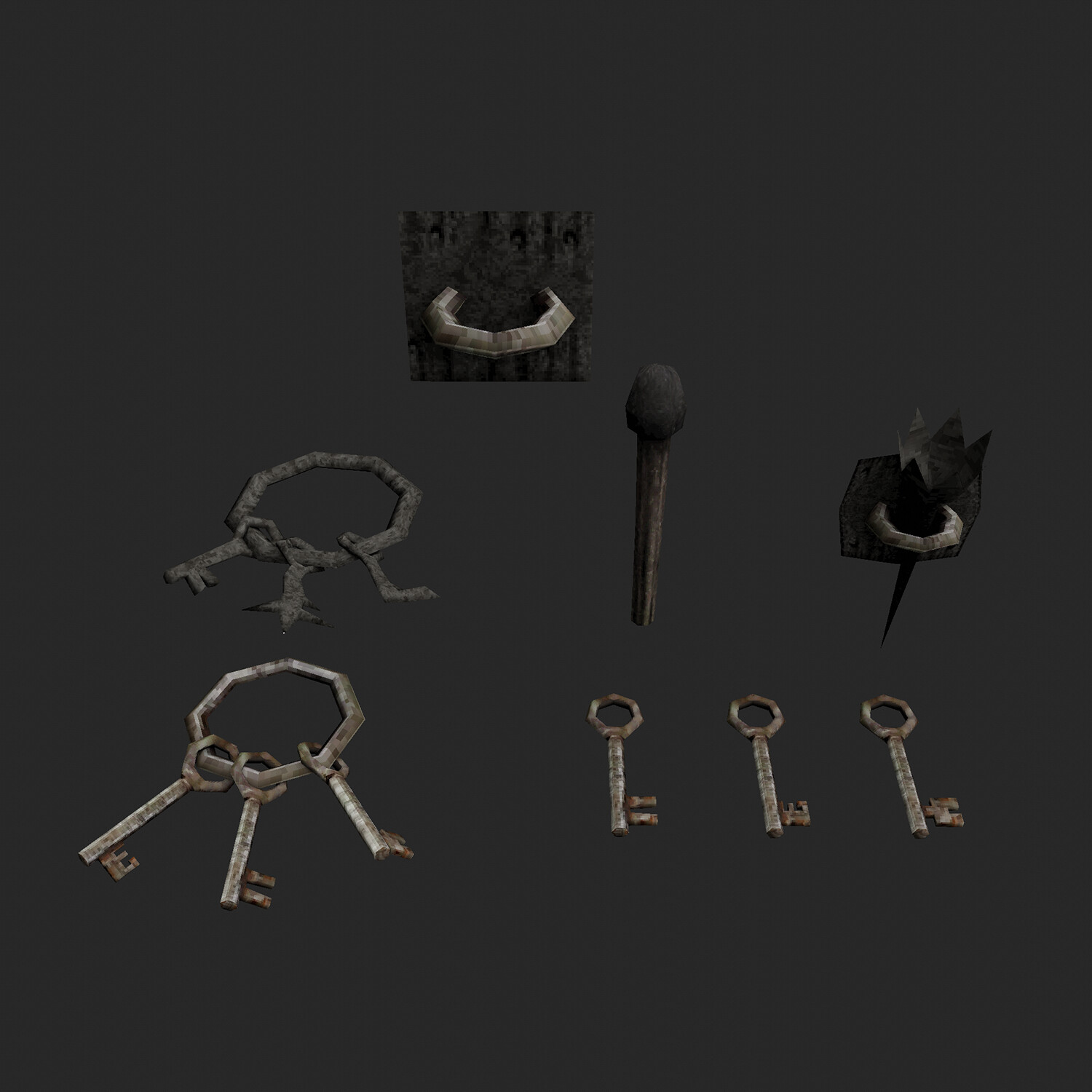 ArtStation - PS1 PSX Dungeon Pack | Game Assets