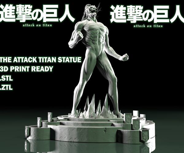 ArtStation - THE ATTACK TITAN STATUE | Resources