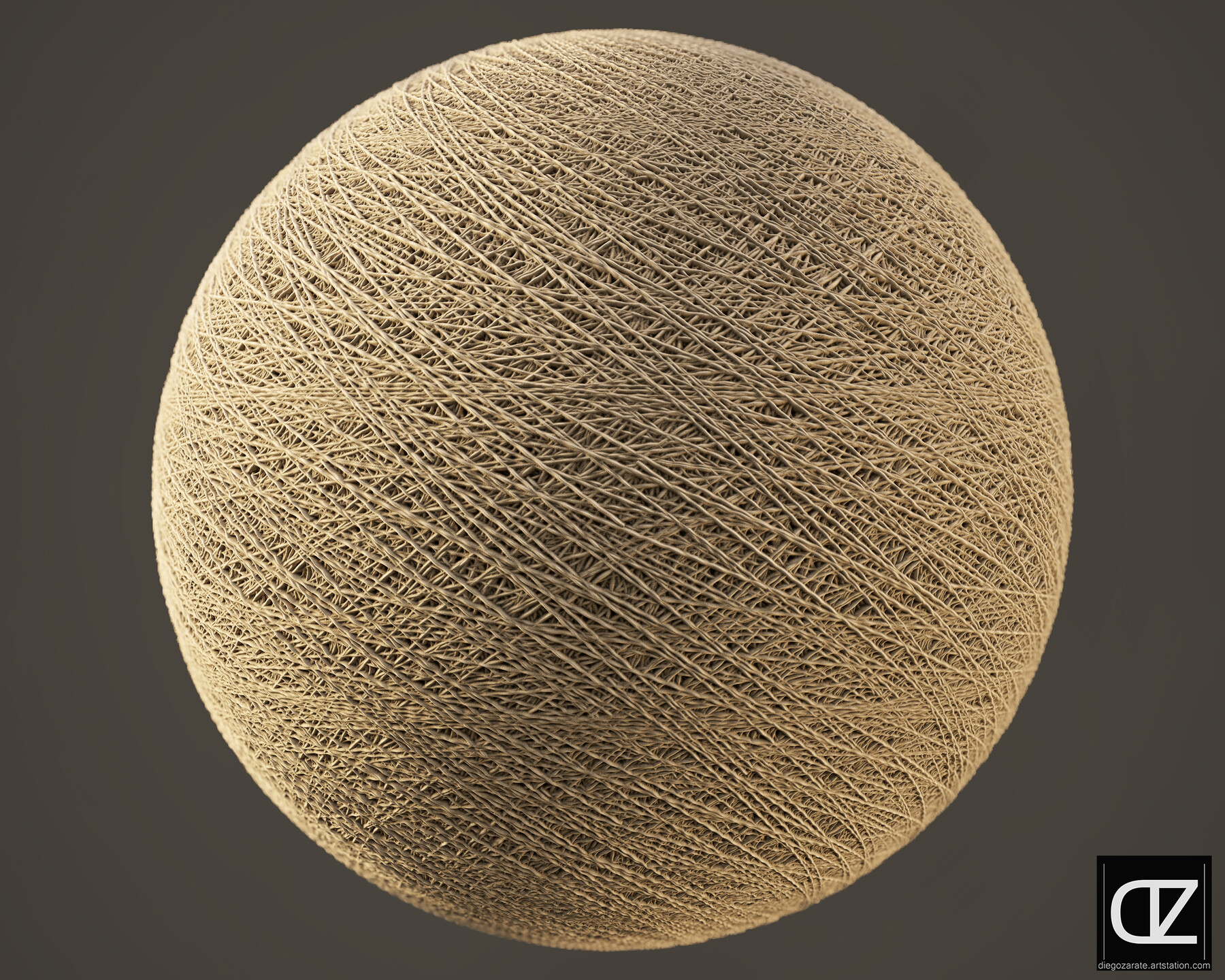 ArtStation - PBR - FREE FINE JUTE THREAD - 4K MATERIAL | Game Assets