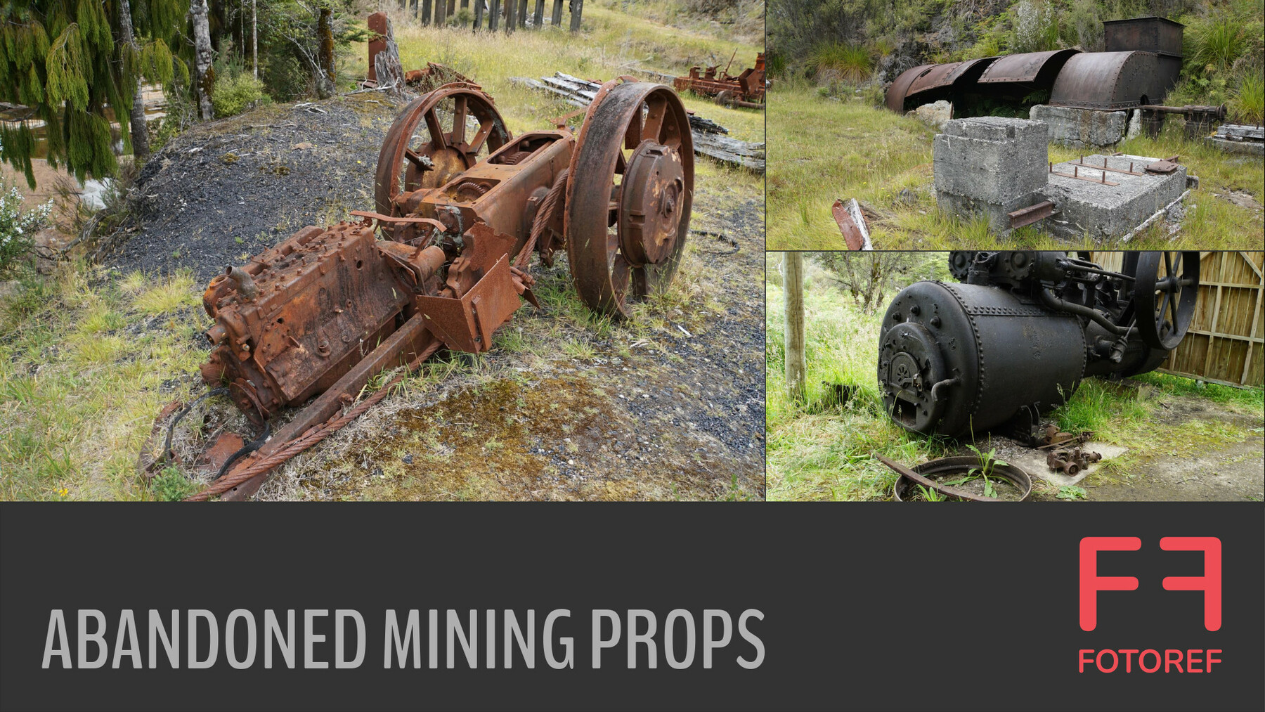 ArtStation - 157 photos of Abandoned Mining Props | Resources
