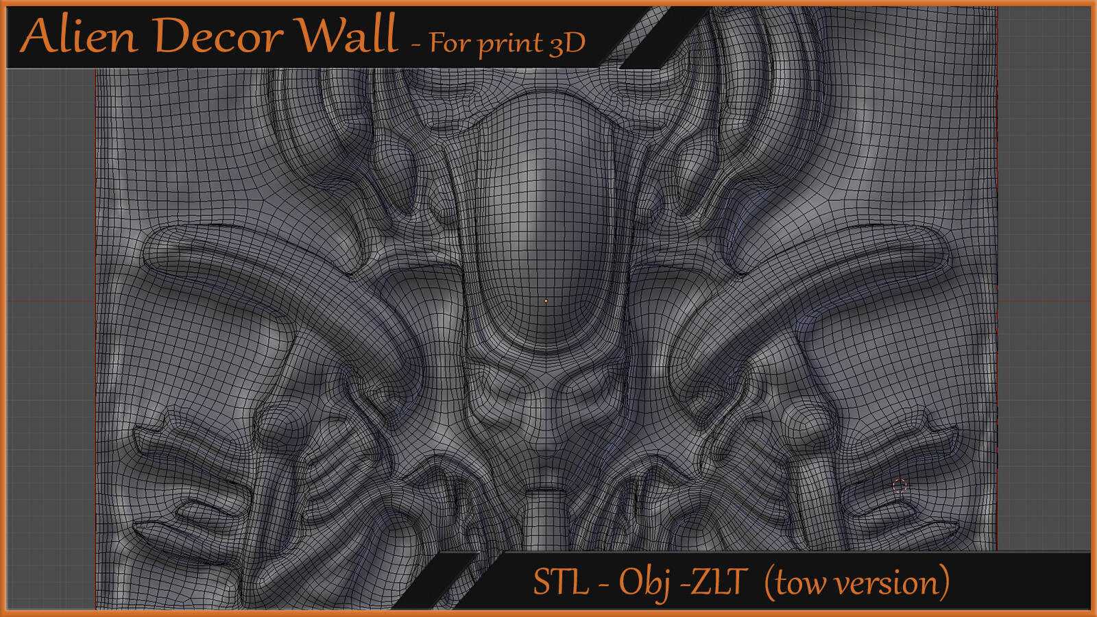 ArtStation - Alien Decor Wall - for 3D print | Resources