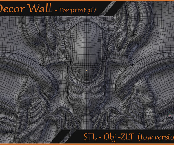 ArtStation - Alien Decor Wall - for 3D print | Resources