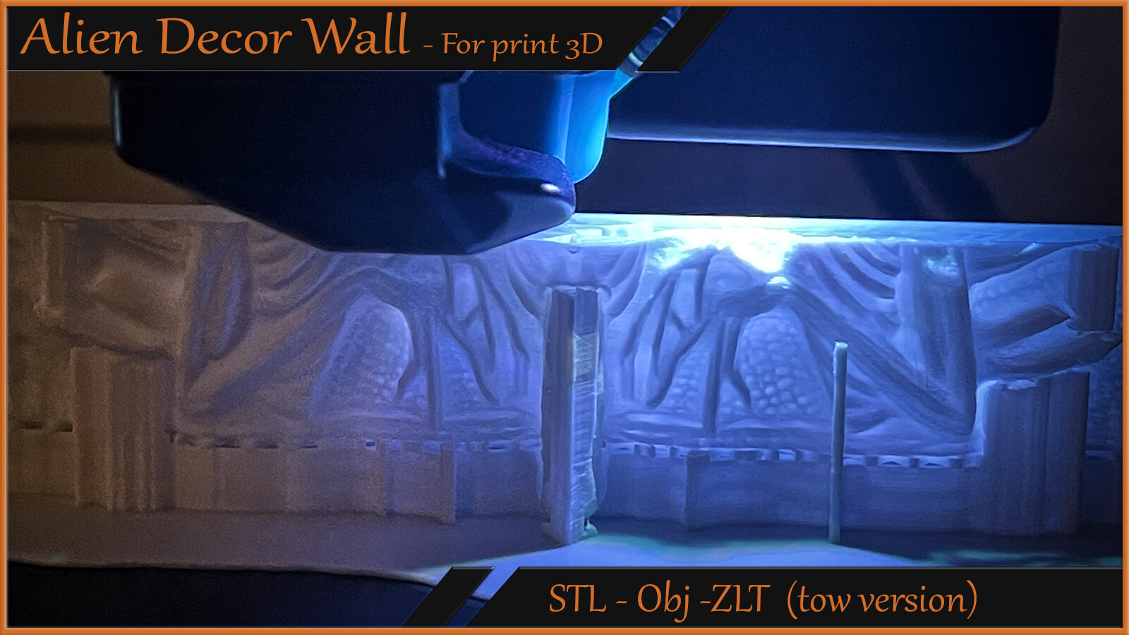 ArtStation - Alien Decor Wall - for 3D print | Resources