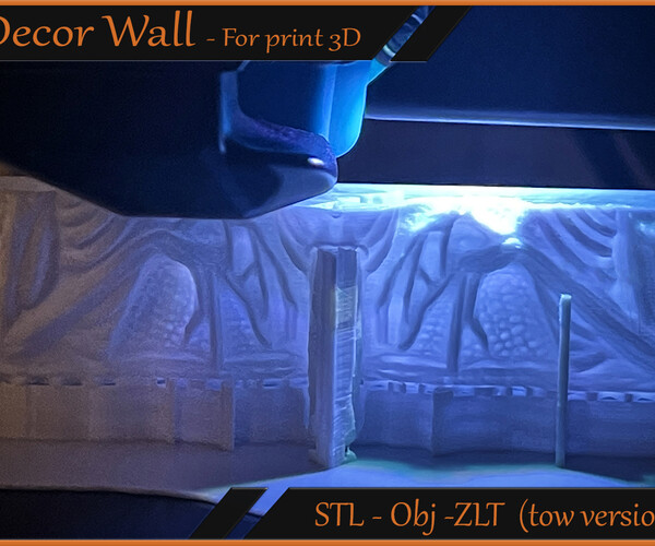 ArtStation - Alien Decor Wall - for 3D print | Resources