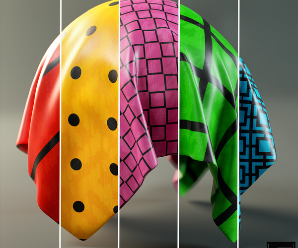 ArtStation - PBR - PLASTIC TABLECLOTHS PACK - 4K MATERIAL | Game Assets