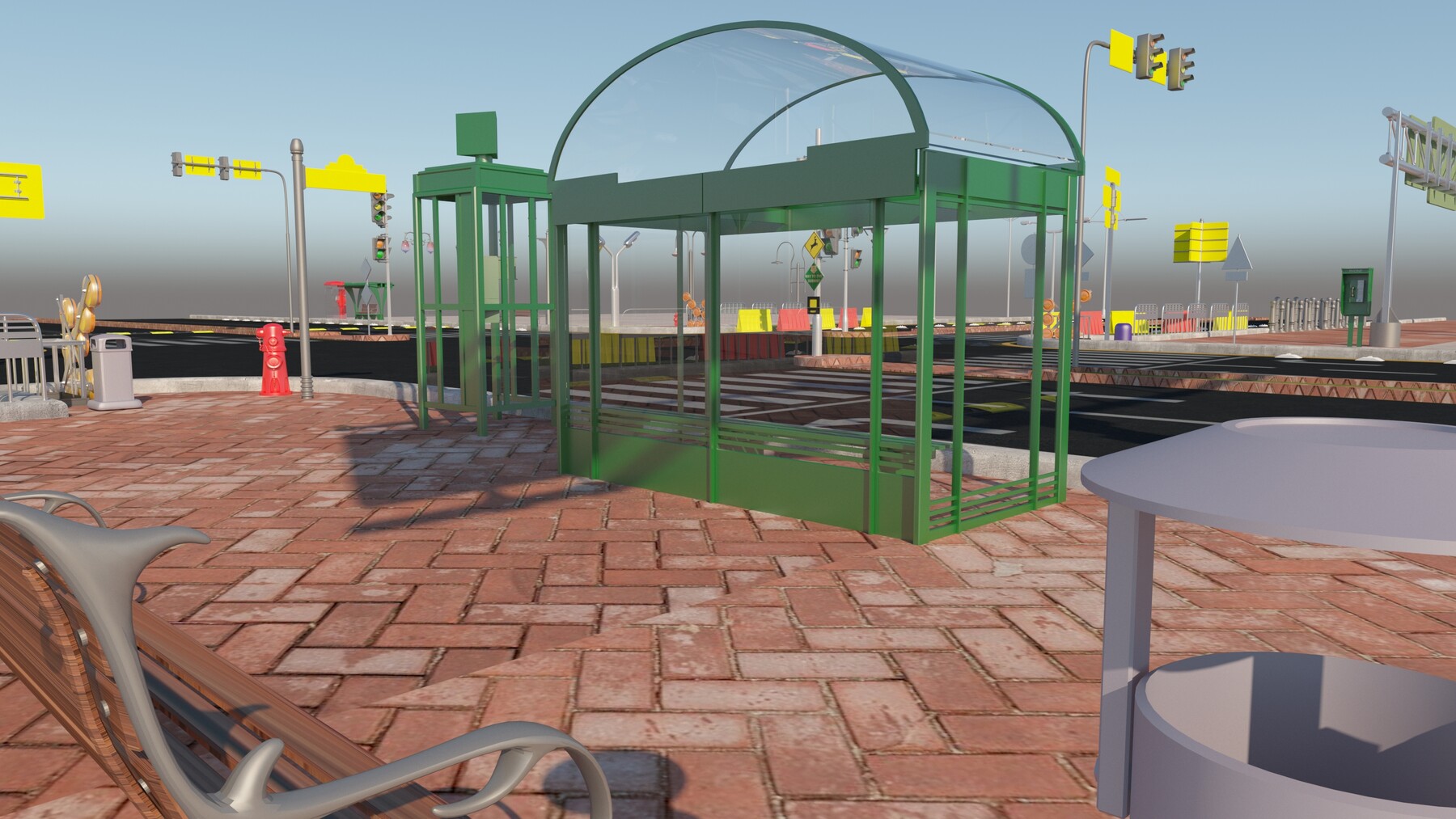 ArtStation - Road_Street_Collection_3D_model | Resources