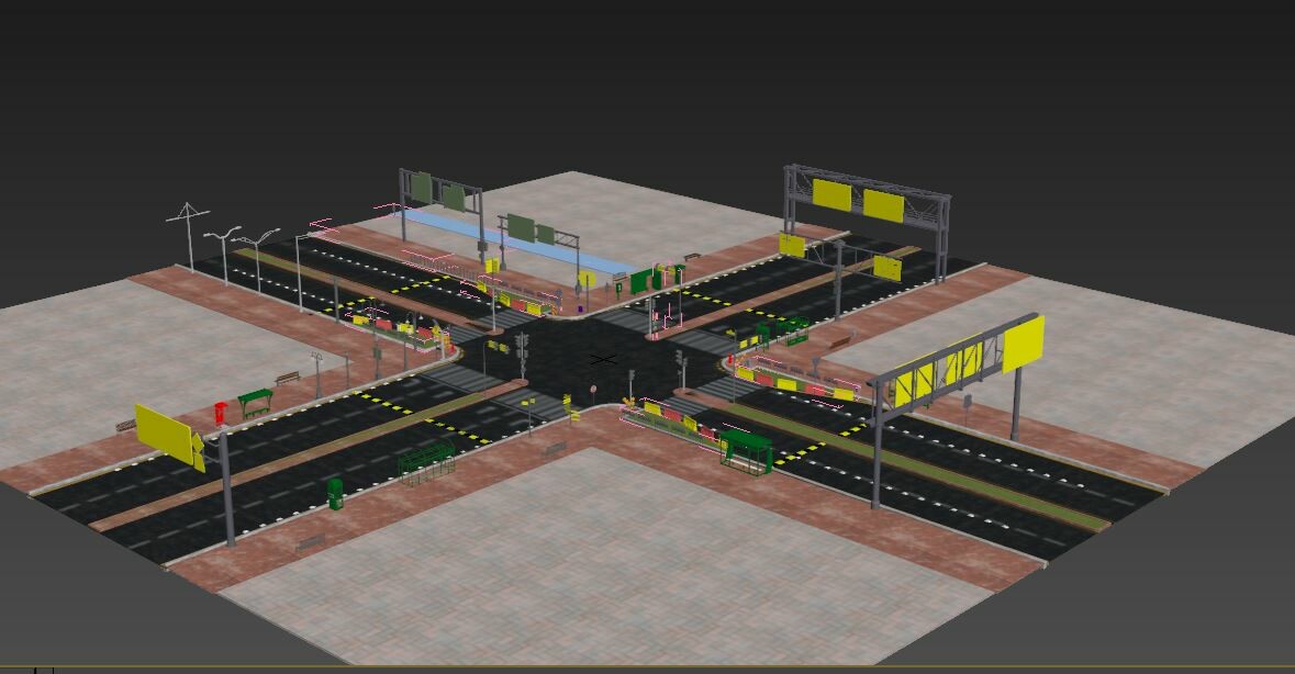 ArtStation - Road_Street_Collection_3D_model | Resources