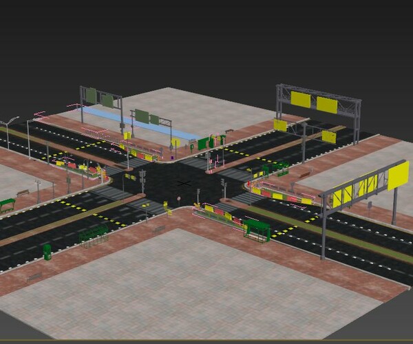 ArtStation - Road_Street_Collection_3D_model | Resources