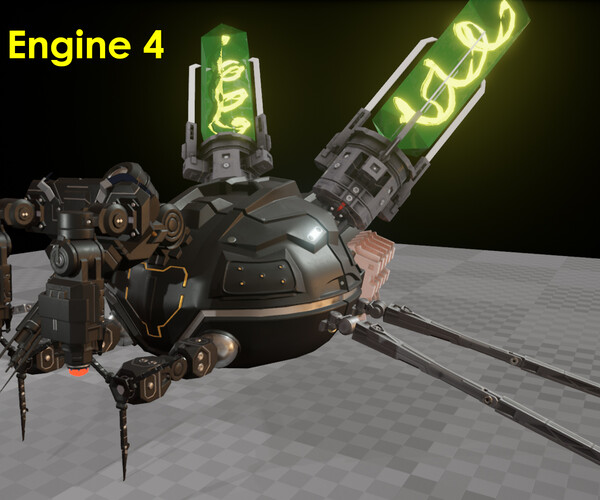 ArtStation - Virus Bot | Game Assets