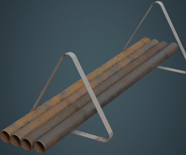 ArtStation - Industrial Pipes 3B | Game Assets