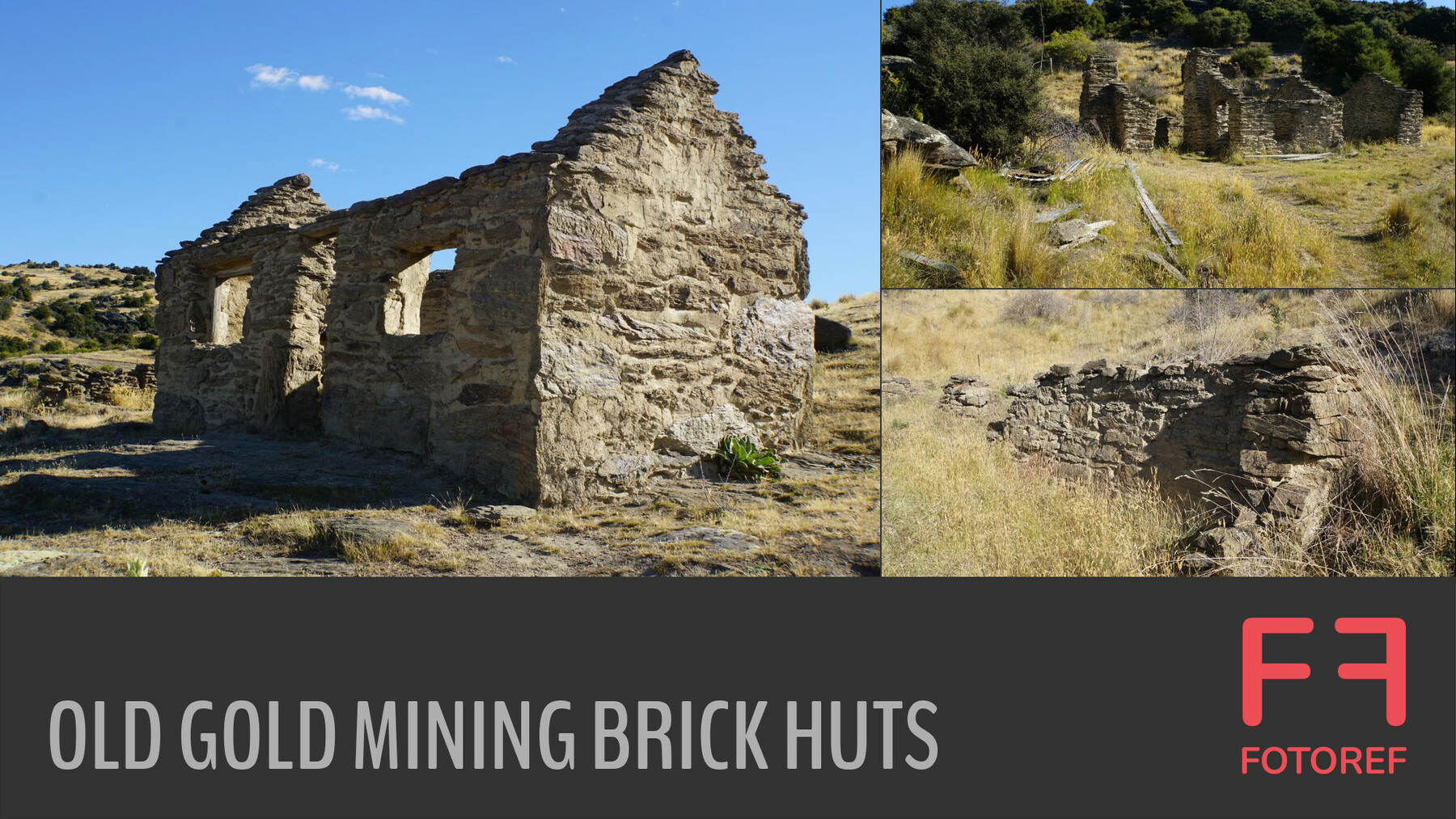 ArtStation - 129 photos of Old Gold Mining Brick Huts | Resources