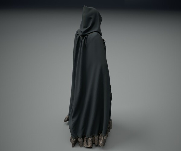ArtStation - Cloak with pockets | Game Assets