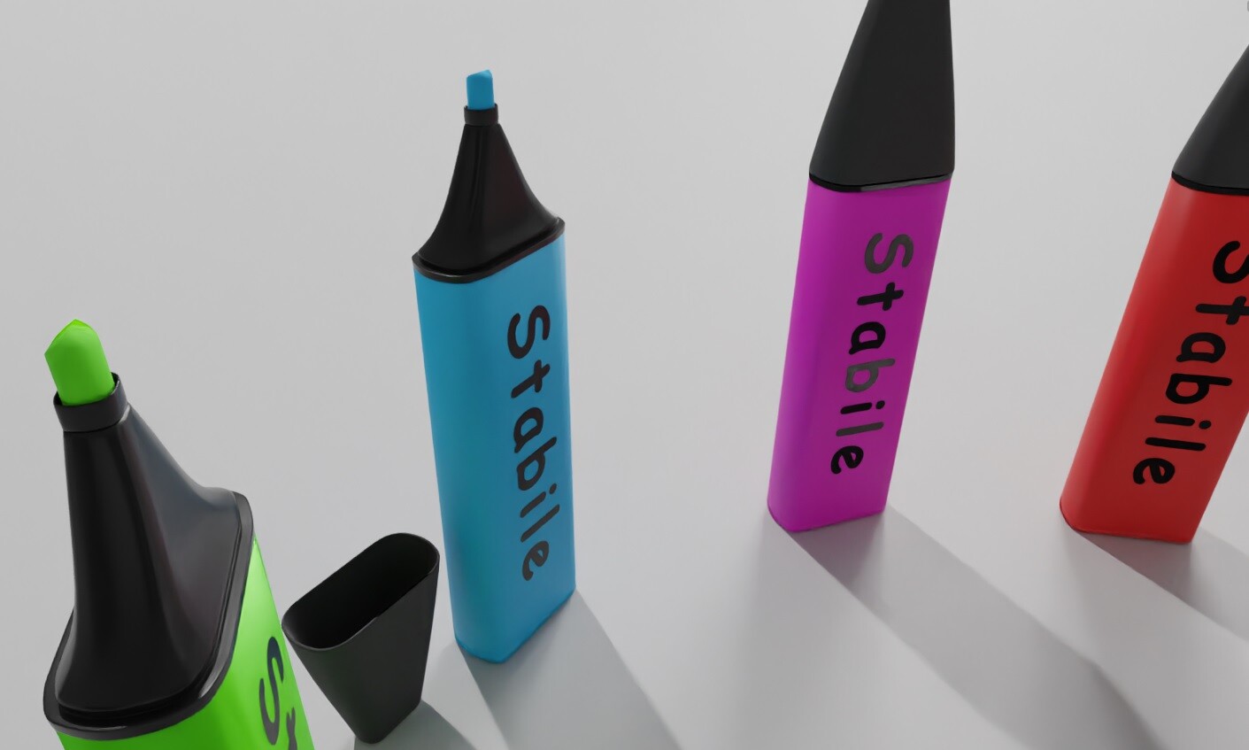 ArtStation - Highlighter Pens | Game Assets
