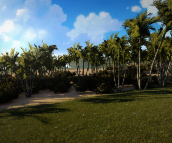 ArtStation - Beach backgrounds for Ilustration, visual novels or games ...