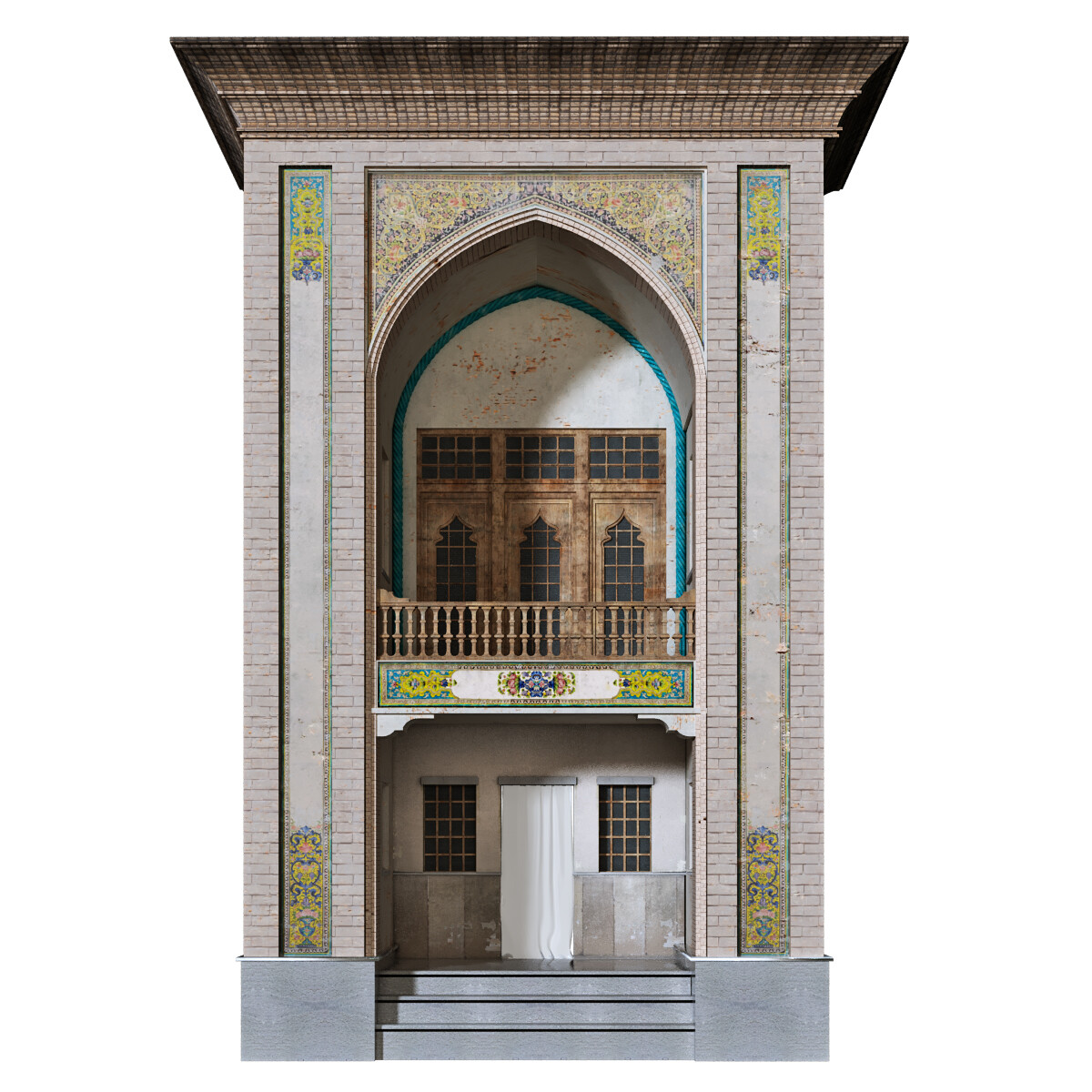 ArtStation - old islamic turkish arch set 136 | Game Assets