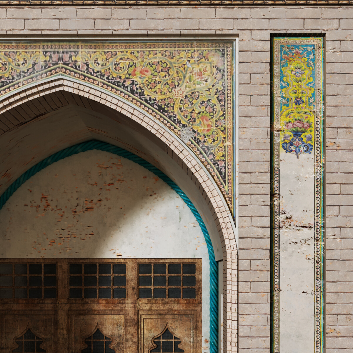 ArtStation - old islamic turkish arch set 136 | Game Assets