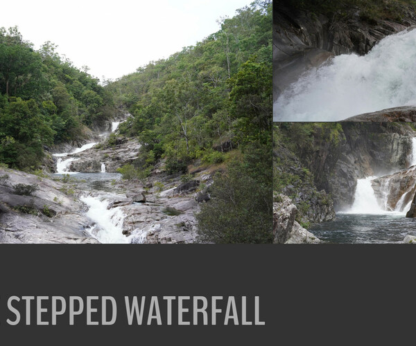 ArtStation - 155 photos of Large Stepped Waterfall | Resources