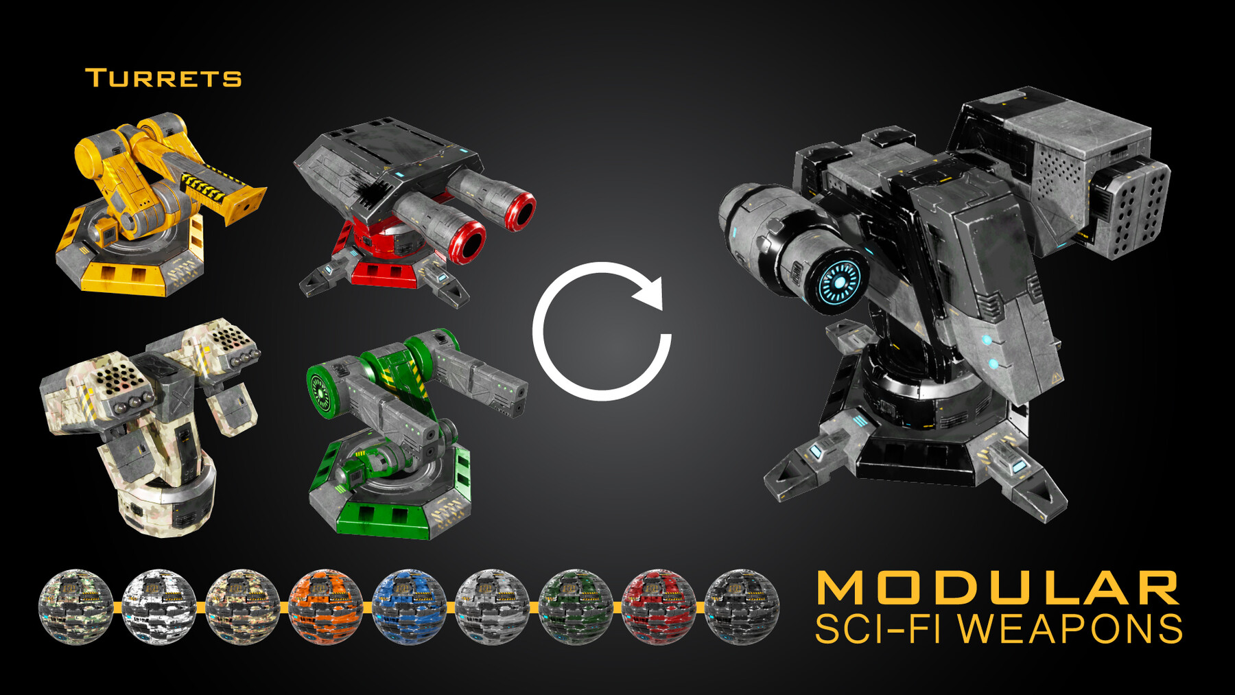 ArtStation - Modular Sci-Fi Weapons | Game Assets