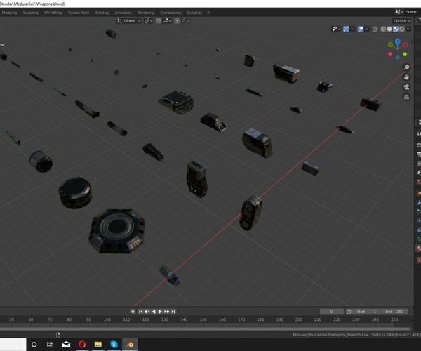 ArtStation - Modular Sci-Fi Weapons | Game Assets