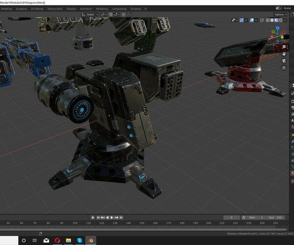 ArtStation - Modular Sci-Fi Weapons | Game Assets