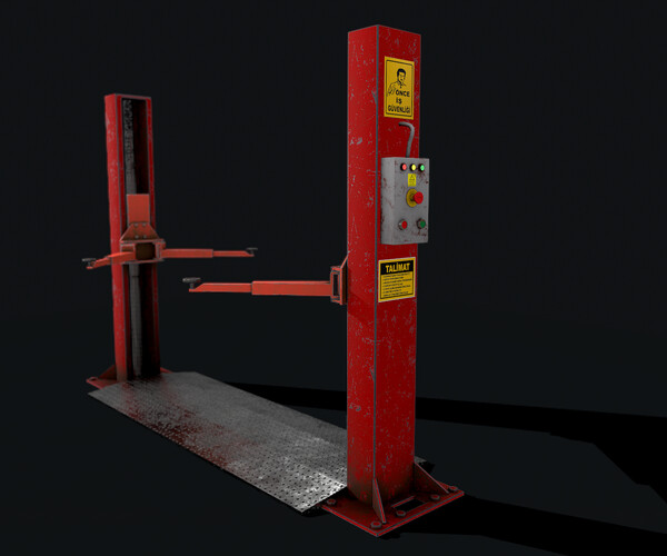 ArtStation - Car Lift 3d Model Pbr Texture | Game Assets
