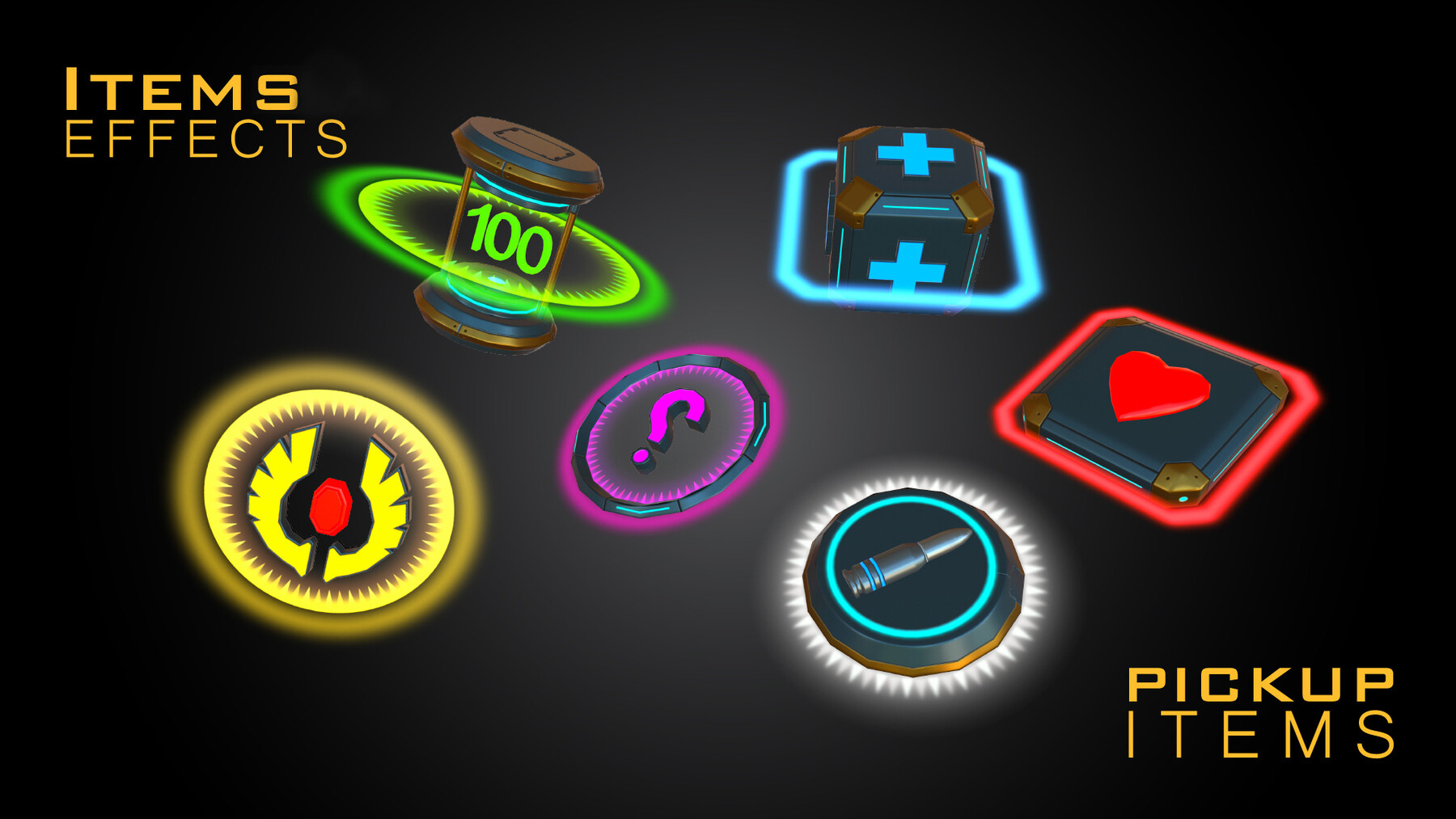 ArtStation - Modular Pick Up Items | Game Assets