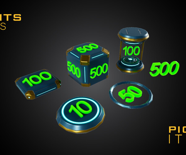 ArtStation - Modular Pick Up Items | Game Assets