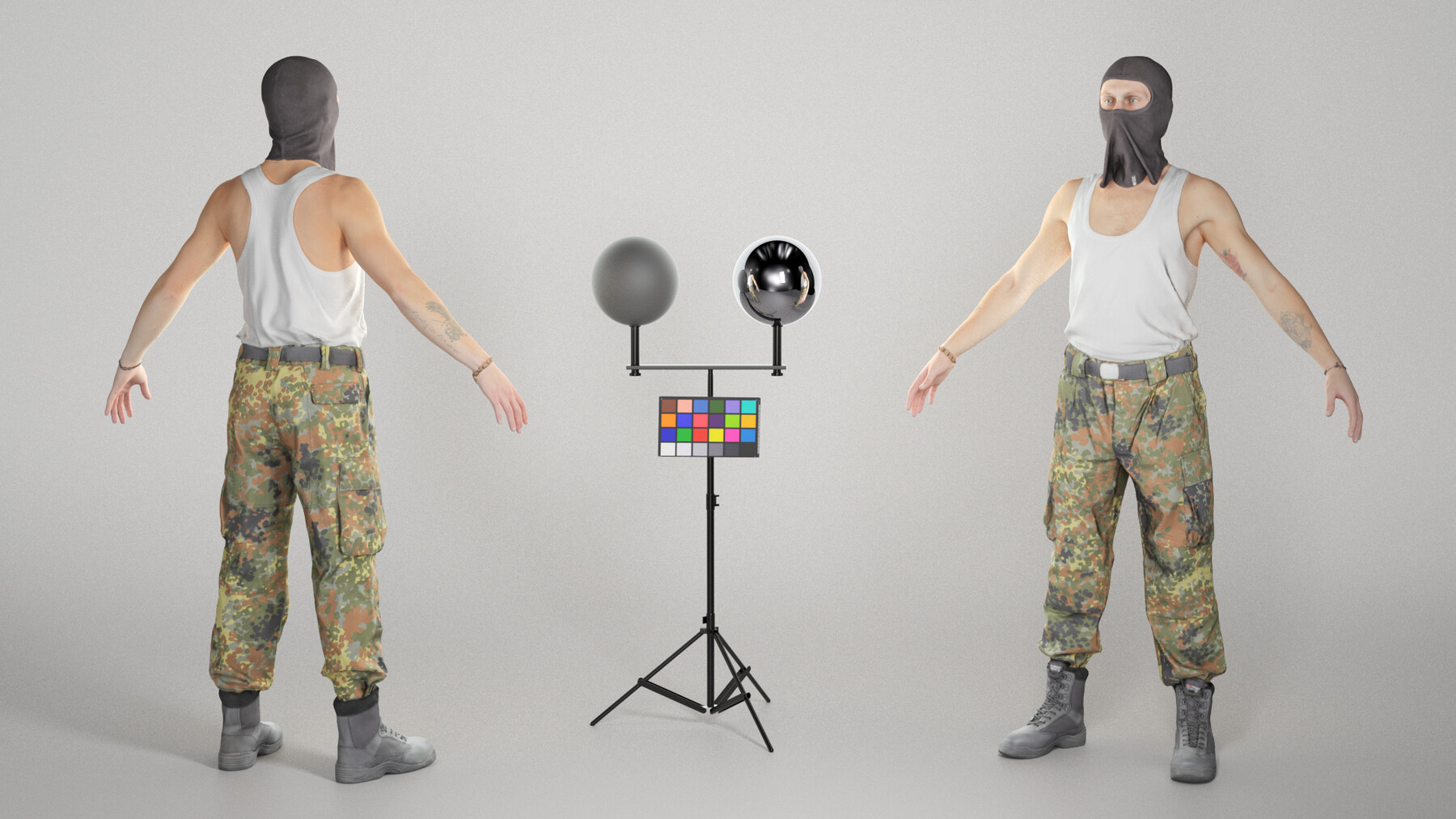 ArtStation - Man in balaclava ready for animation 336 | Game Assets