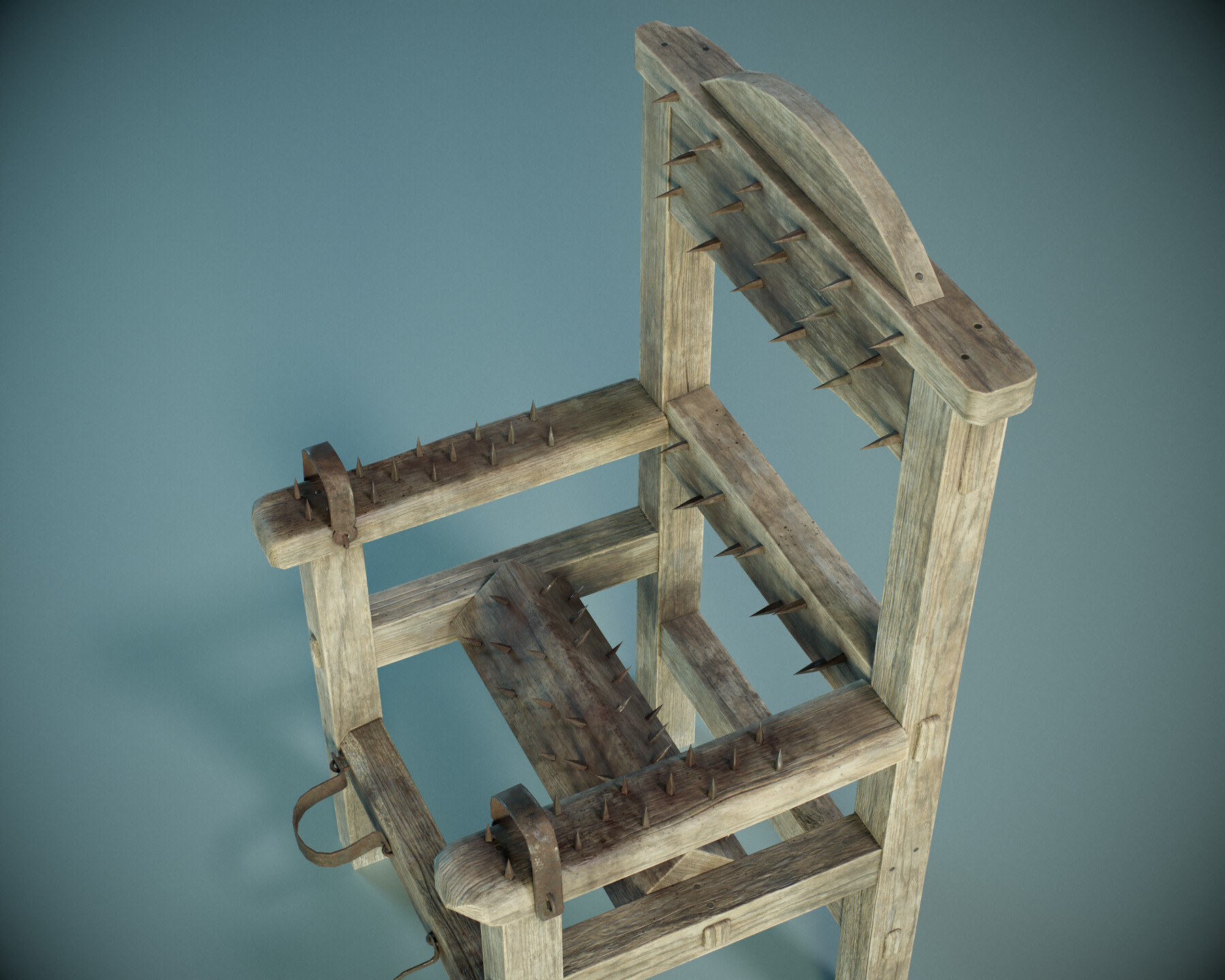 ArtStation - Medieval Spiked Torture Chair | Game Assets