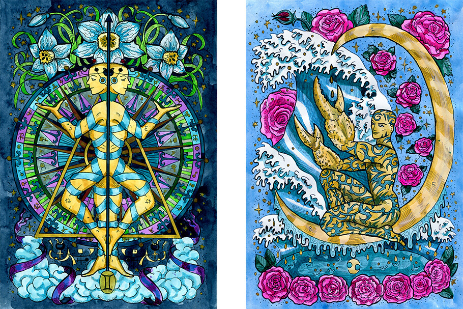 ArtStation - Fantasy Zodiac Symbols | Artworks