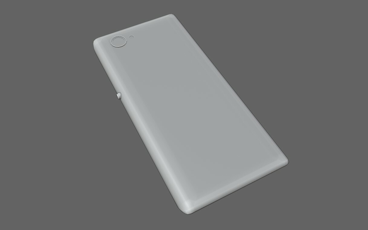 ArtStation - Mobile Phone - Screen OFF - Celular Low-poly 3D model ...