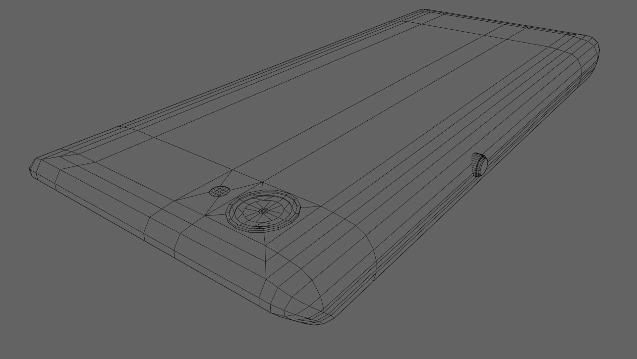 ArtStation - Mobile Phone - Screen OFF - Celular Low-poly 3D model ...