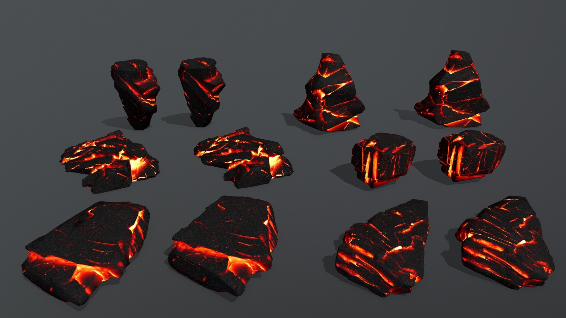 ArtStation - Lava Rock Set | Game Assets