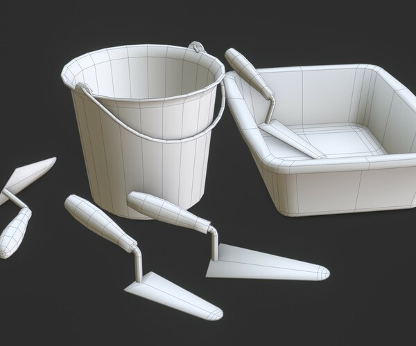 ArtStation - Mortar Tools Set | Game Assets