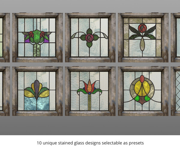 ArtStation - Stained Glass Substance Material | Resources
