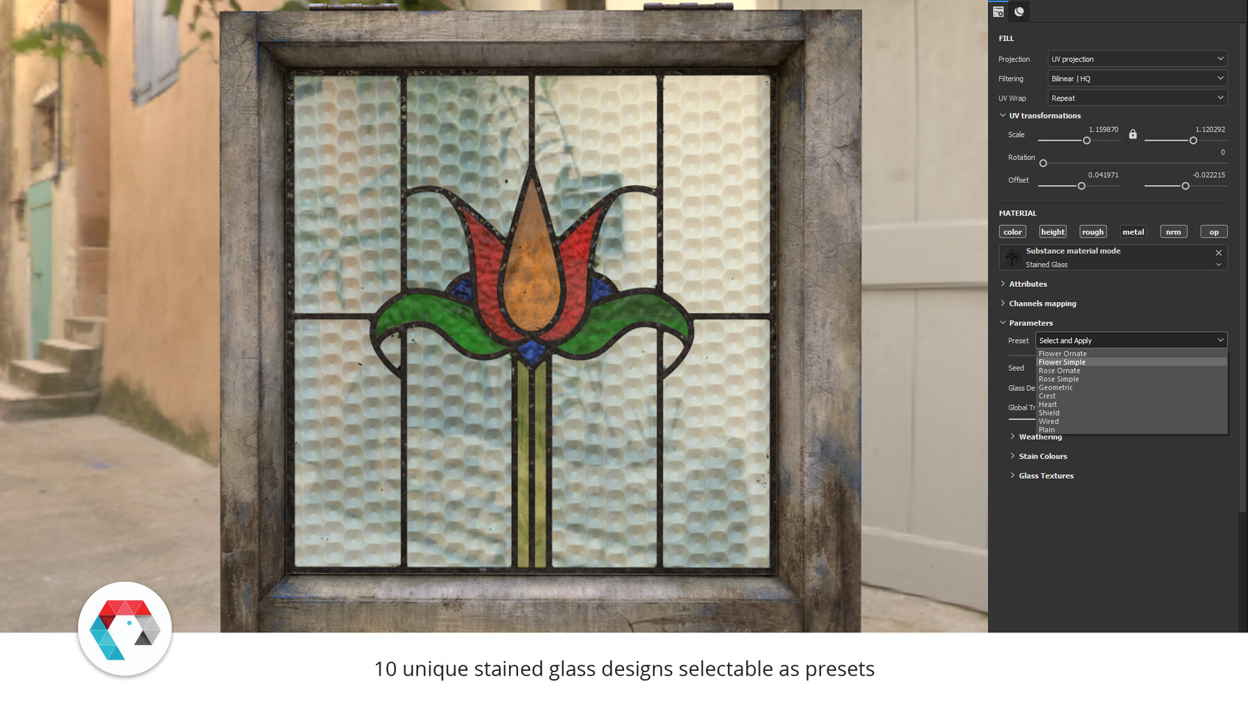 ArtStation - Stained Glass Substance Material | Resources