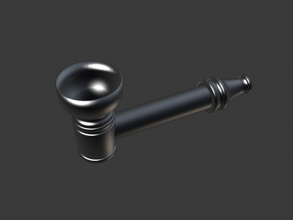 ArtStation - Smoking Pipe 3D Model | Game Assets