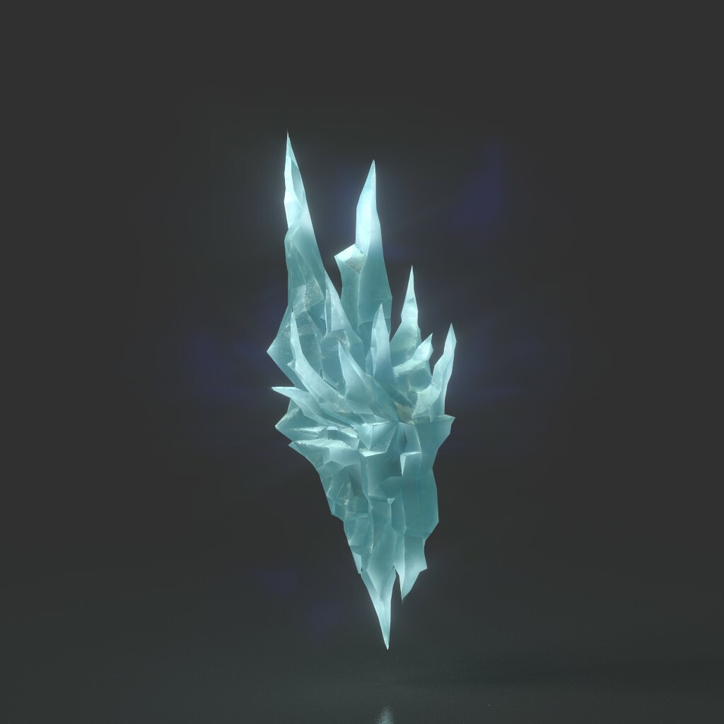 ArtStation - Low poly Sharp Ice Modular 210916 | Game Assets