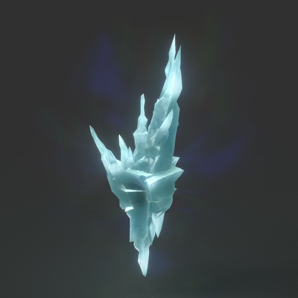 ArtStation - Low poly Sharp Ice Modular 210916 | Game Assets