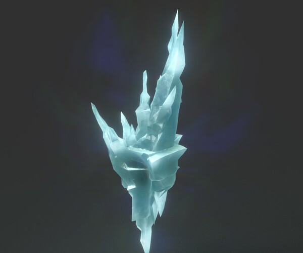 ArtStation - Low poly Sharp Ice Modular 210916 | Game Assets