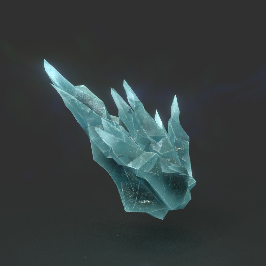ArtStation - Low poly Sharp Ice Modular 210916 | Game Assets