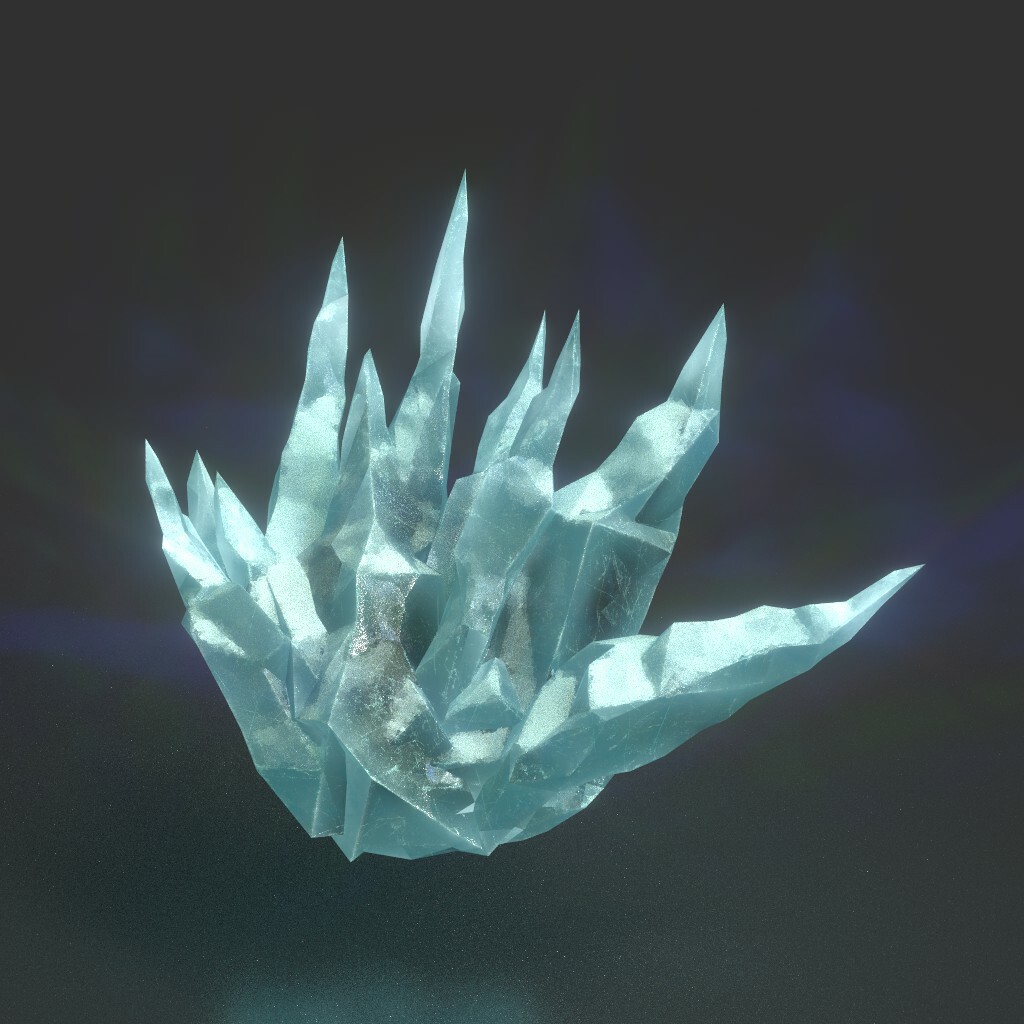ArtStation - Low poly Sharp Ice Modular 210916 | Game Assets