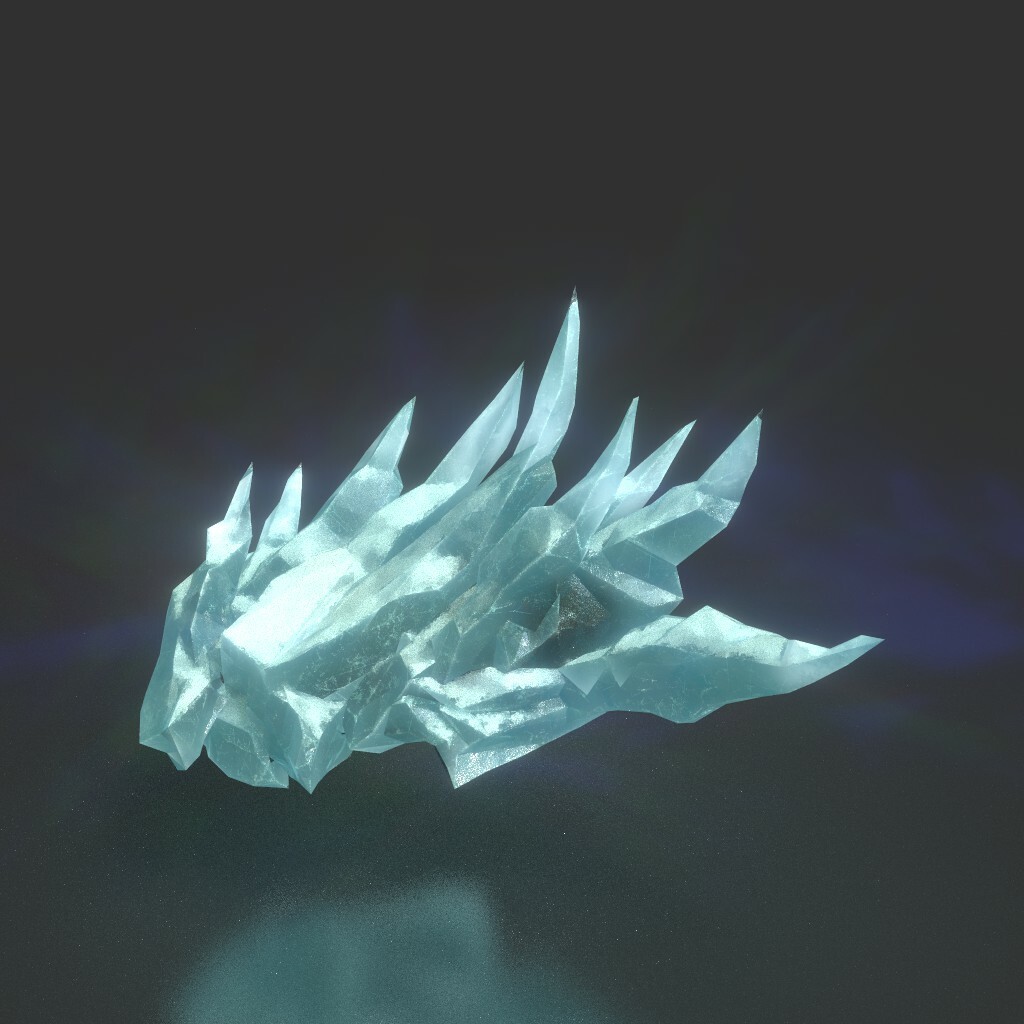ArtStation - Low poly Sharp Ice Modular 210916 | Game Assets