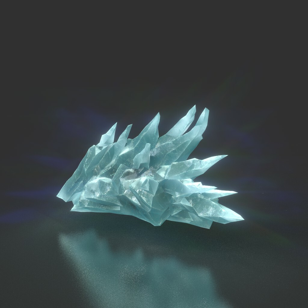 ArtStation - Low poly Sharp Ice Modular 210916 | Game Assets