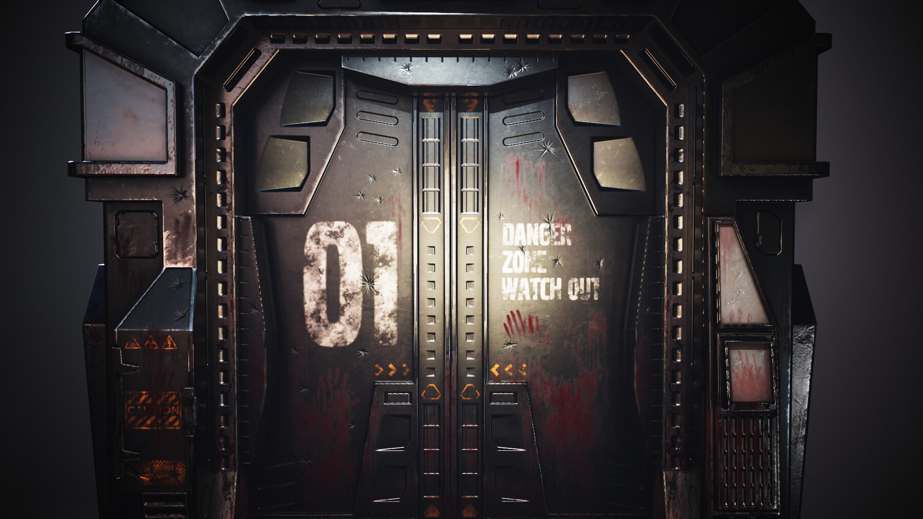 ArtStation - Mechanical door | Game Assets