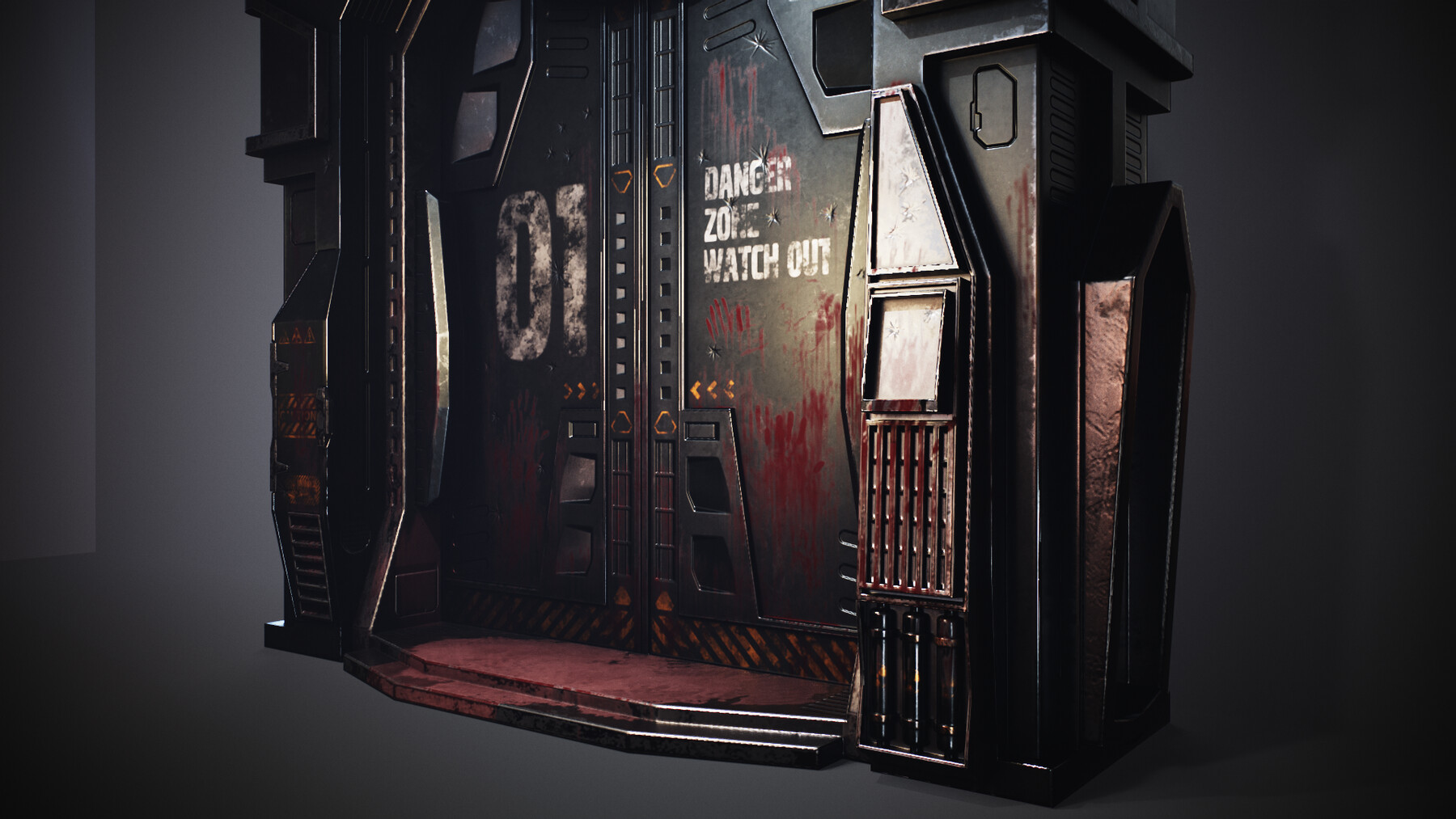ArtStation - Mechanical door | Game Assets