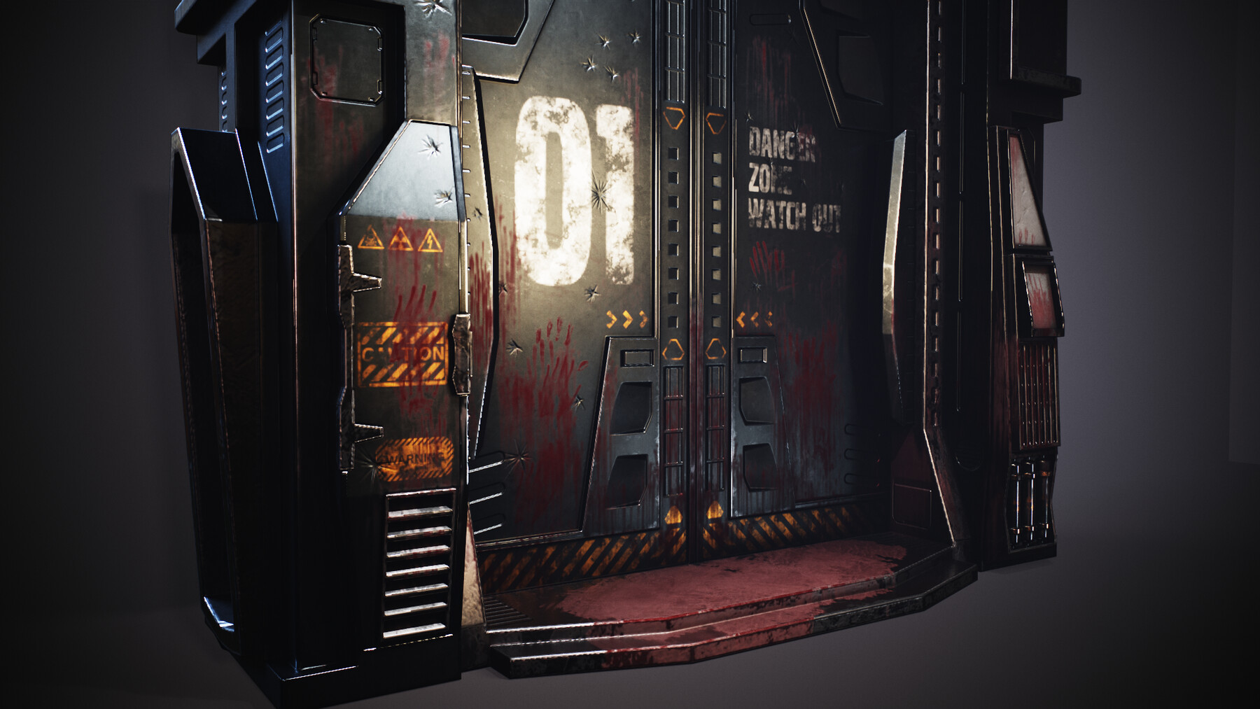 ArtStation - Mechanical door | Game Assets