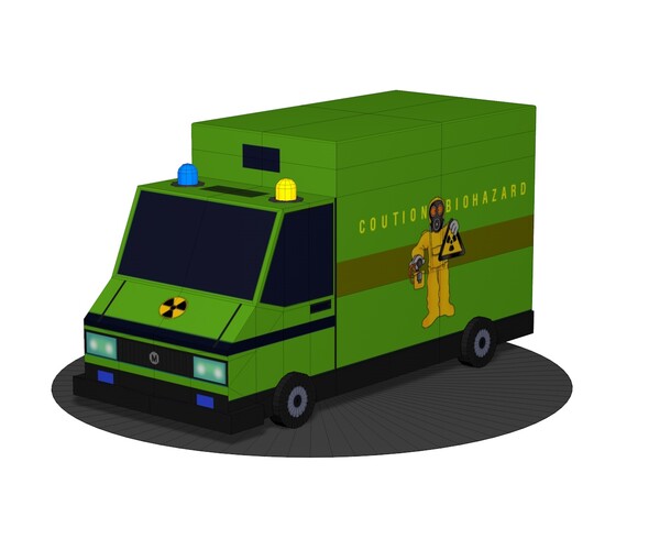 ArtStation - Biohazard cargo transportation vehicle Low poly | Resources